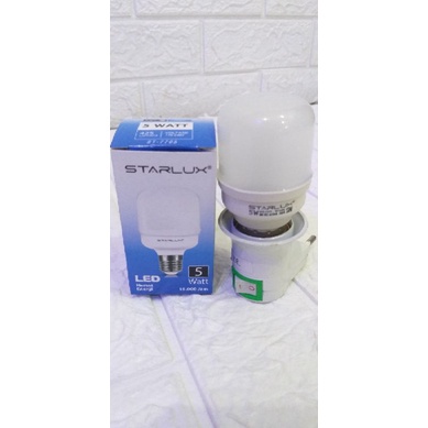Jual Fitting lampu tidur colok saklar + LED starlux 5w | Shopee Indonesia