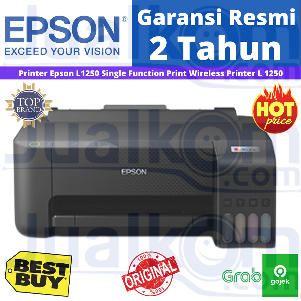 Jual Printer Epson EcoTank L1250 A4 Wi-Fi Ink Tank Printer | Shopee Indonesia