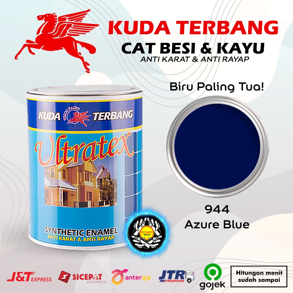 Jual CAT MINYAK CAT KAYU DAN BESI KUDA TERBANG ULTRATEX 1 KG WARNA 944 ...