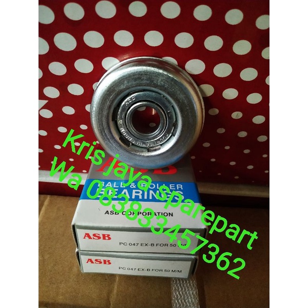 Jual Bearing Pc 047 Ex B For 50mm Merk Asb As Dalam 12 Mm Shopee