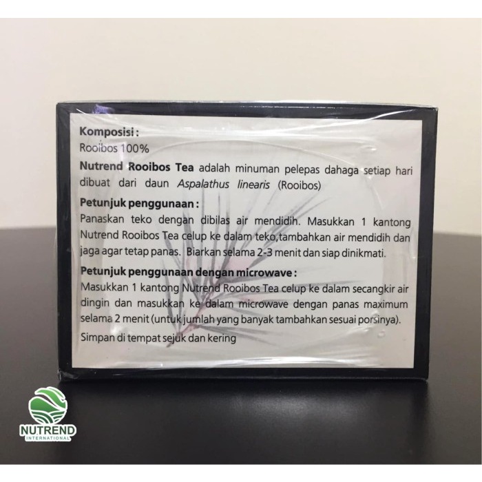 Jual kemasan-teh- teh antioksidan nutrend rooibos tea 40 sachets -teh ...