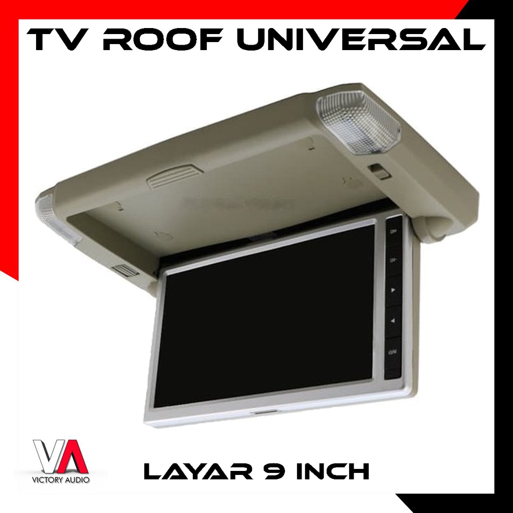 Jual TV Roof Plafon Mobil UNIVERSAL Model Lampu ENIGMA 9 Inch IPS ...