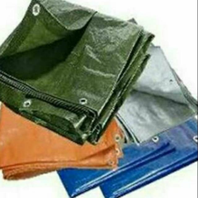 Jual Terpal anti hujan lebar 4 meter dengan lubang tali cocok untuk ...