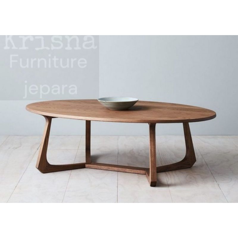 Jual MEJA RUANG TAMU KAYU JATI TUA OVAL CUSTOME/MEUBEL JEPARA FURNITURE ...