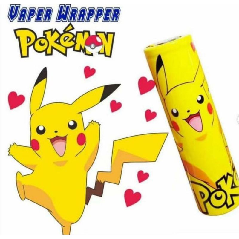 Jual baterai warp 18650 / pelapis baterai 18650 karakter pikachu ...
