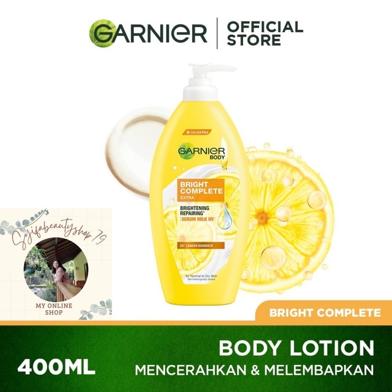 Jual Garnier Bright Complete Brightening Serum Milk UV Body Lotion Skin ...