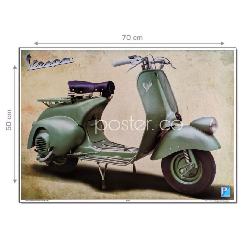 Jual POSTER JUMBO MOTOR VESPA UKURAN 50X70 CM | Shopee Indonesia