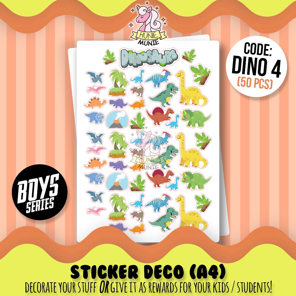 Jual Sticker Deco - Dinosaur Dino SERIES Dinosaurus - BOYS SERIES ...