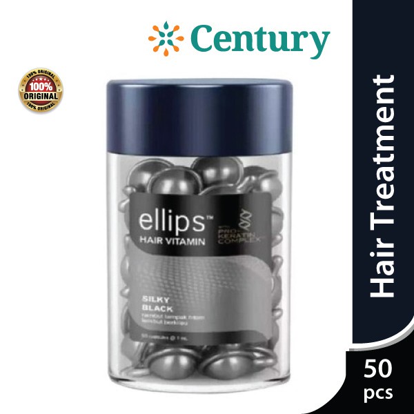 Jual ELLIPS HAIR VITAMIN SILKY BLACK 50'S / VITAMIN RAMBUT / PERAWATAN ...