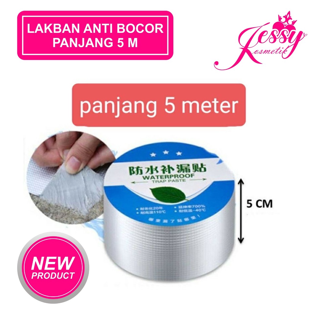 Jual [500gr] | Lakban Anti Bocor / Aluminum Foil Butyl Super Tape Waterproof | Lem Perekat Anti ...