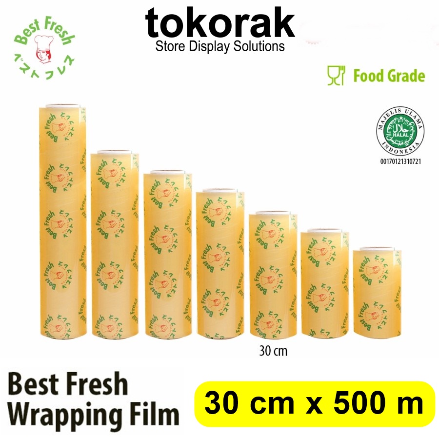 Jual BEST FRESH PLASTIK WRAPPING FILM 30 CM x 500 M BESTFRESH MAKANAN ...