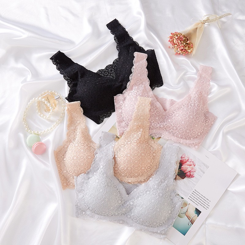 Jual YOROYAL Bra Japang Renda Seamless Bra Sports Bra Import Lace Bahan ...