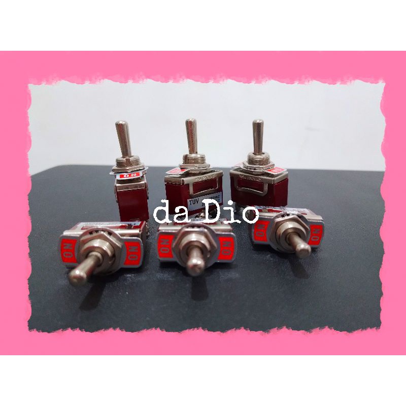Jual 3 PIN SAKLAR SWITCH TOGGLE TOGLE TOMBOL ON OFF ON 3 PIN BESI SWIT ...