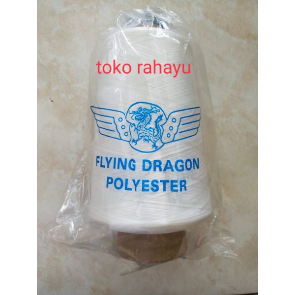 Jual benang obras polyester merek flying dragon besar | Shopee Indonesia
