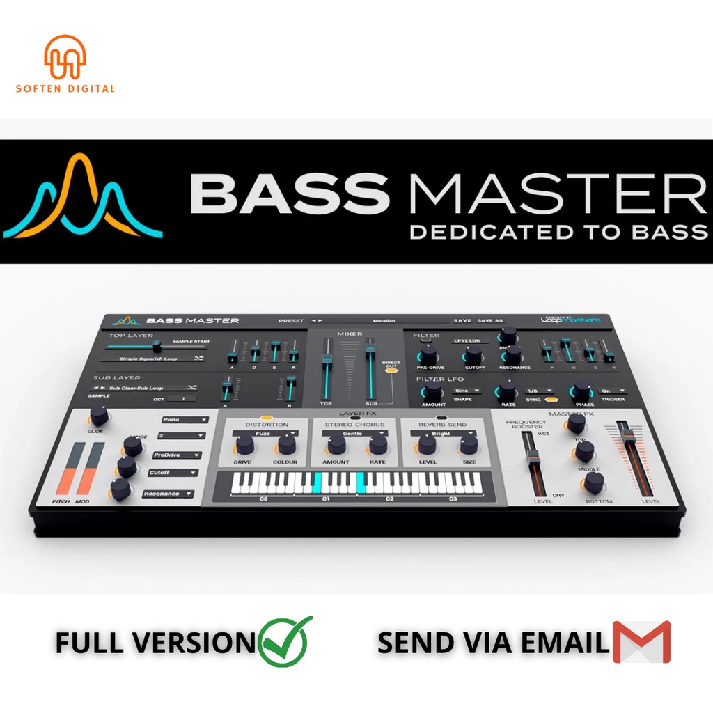 Jual Loopmasters Bass Master 1 VST Plugin speaker-shaking tones are just a few clicks away with ...