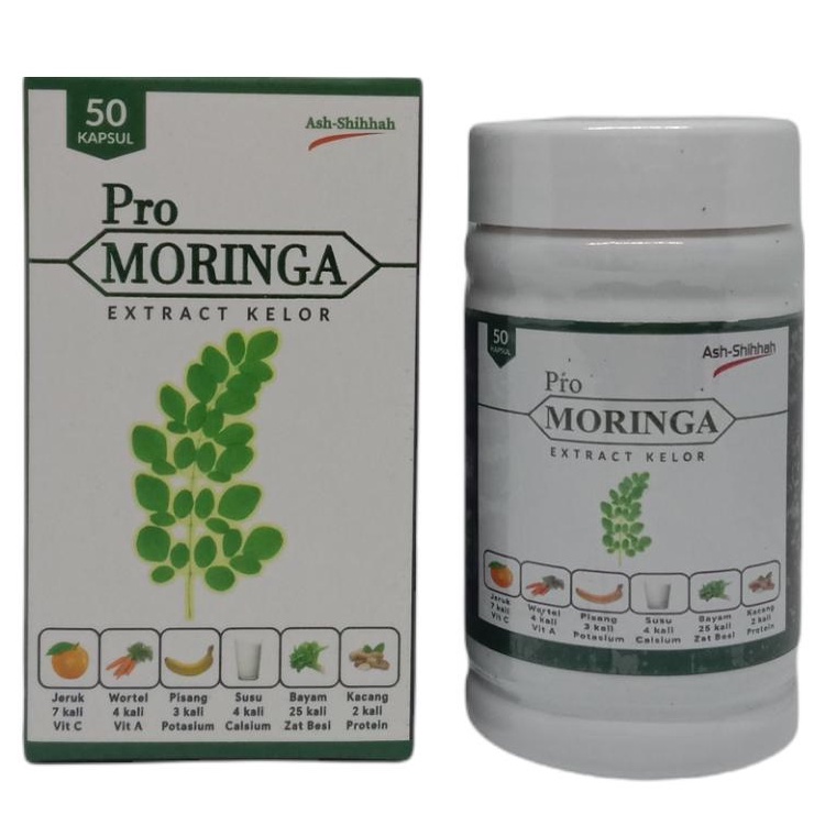 Jual Pro Moringa Kapsul Ekstrak Daun Kelor Ash-Shihhah 50 Kapsul ...