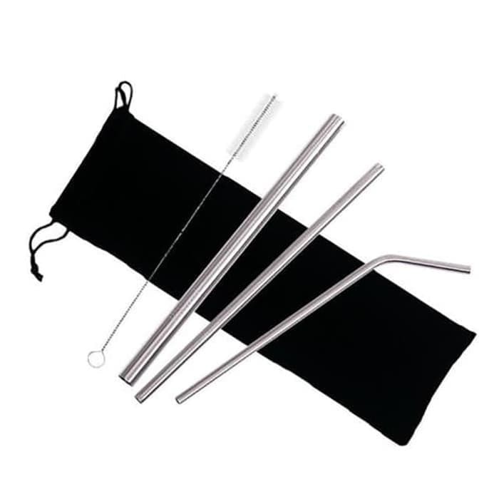Jual SEDOTAN STAINLESS ANTI KARAT - STAINLESS STRAW BESI KECIL / BUBBLE ...