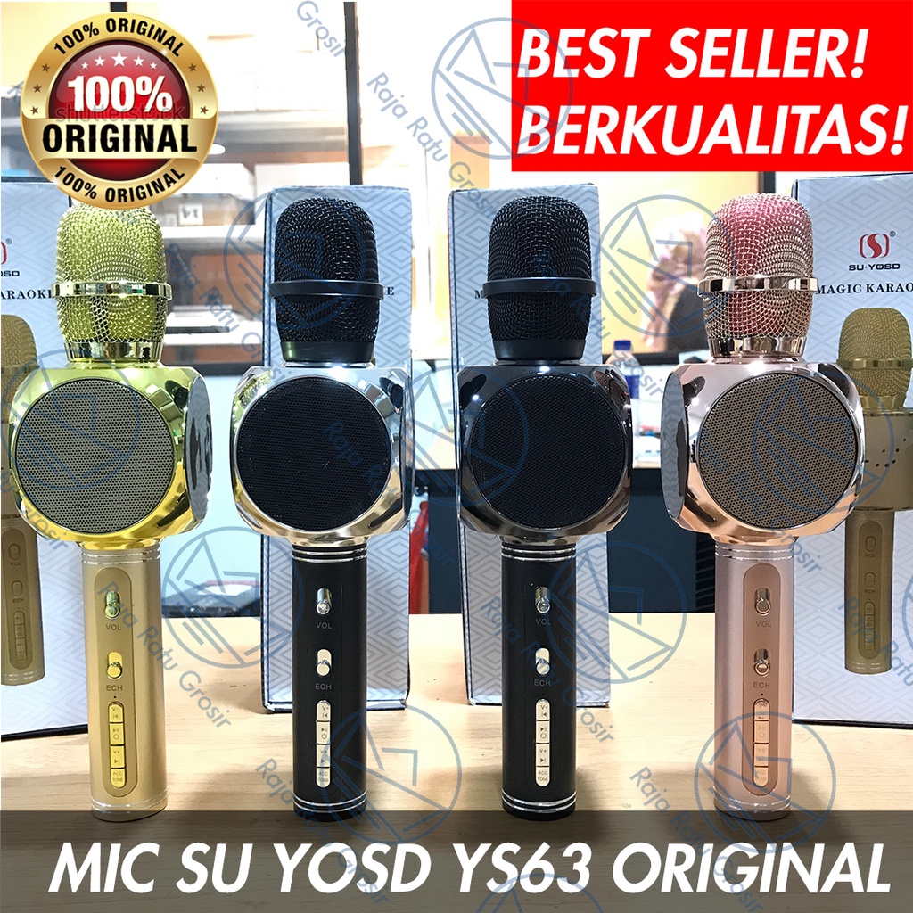 Jual Mic Karaoke SU YOSD YS-63 Portable Bluetooth SPEAKER Wireless Wster WS858 ORIGINAL YS68 ...