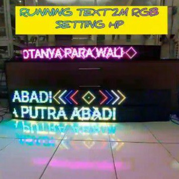 Jual Running text RGB 2m lengkung 24v | Shopee Indonesia