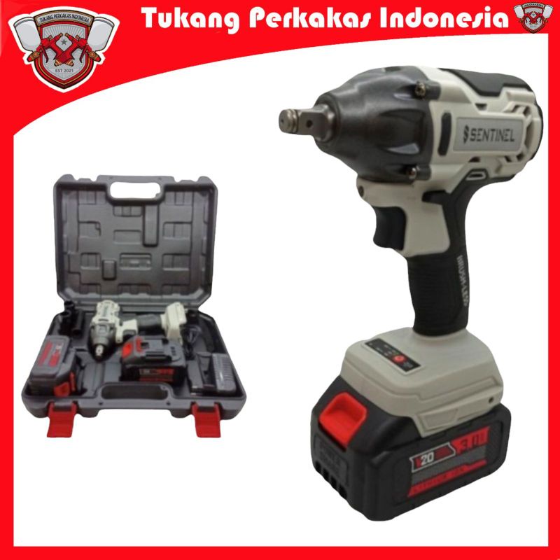 Jual SENTINEL JAPAN cordless impact wrench 21 volt mesin buka baut baterai 21 volt | Shopee ...