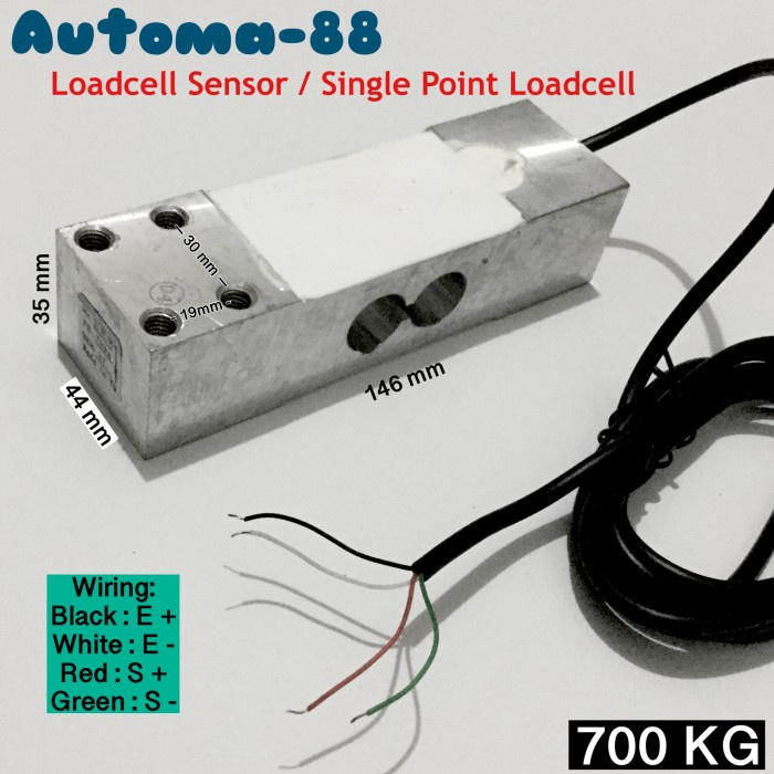 Jual Loadcell 700Kg Dimensi 146 X 44 X 35 Mm Load Cell Sensor 700 Kg ...