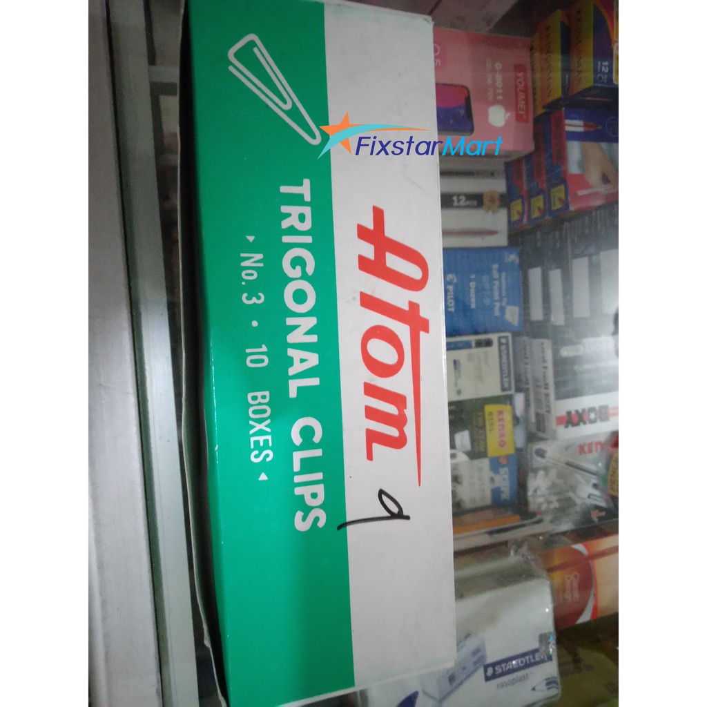 Jual Paper Clip Trigonal No.3 Merk ATOM | Shopee Indonesia
