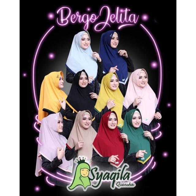 Jual BERGO JELITA/HIJAB SIMPEL UNTUK FORMAL ATAU NYANTAI/BAHAN STELLA ...