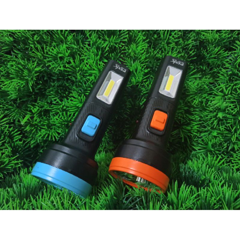 Jual Senter fox 108 cas rechargeable GE 108 / GE107 cas + emergency ...