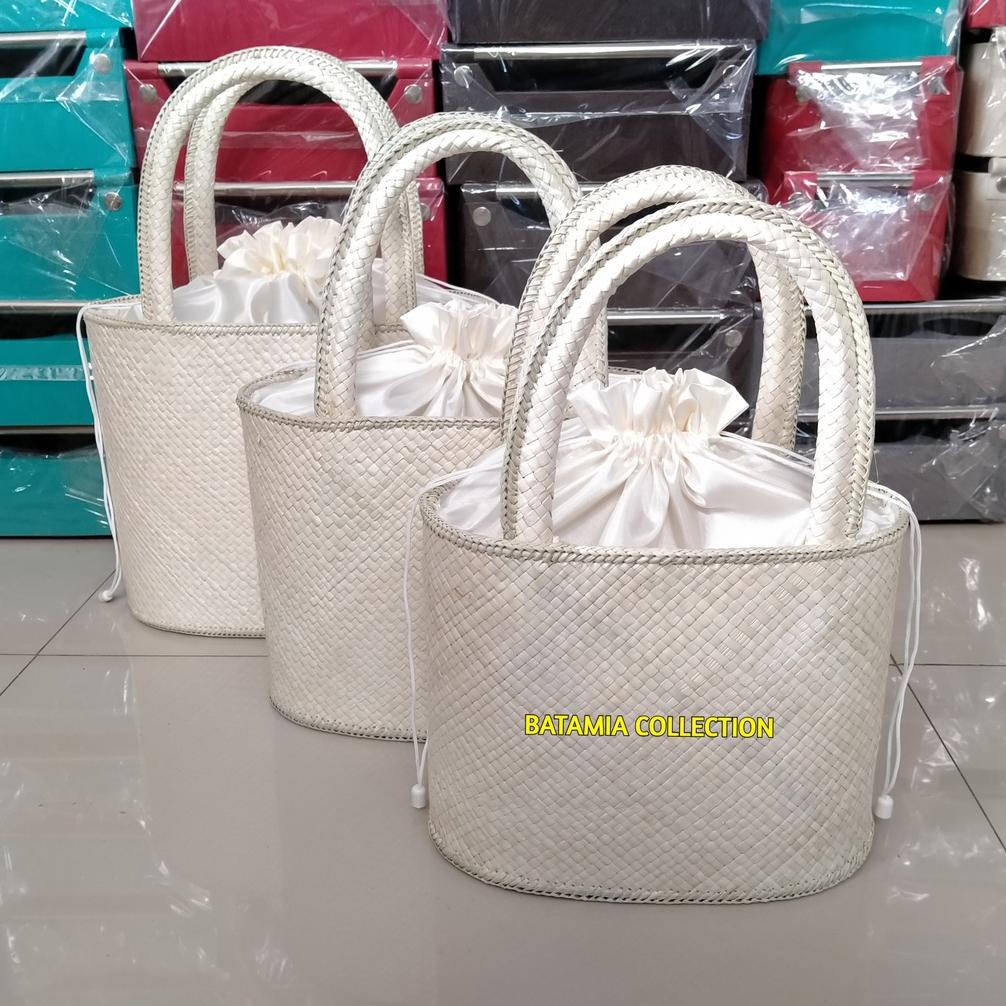 Jual Keranjang Hampers Anyaman Pandan Model Oval Tas Parcel Anyaman ...