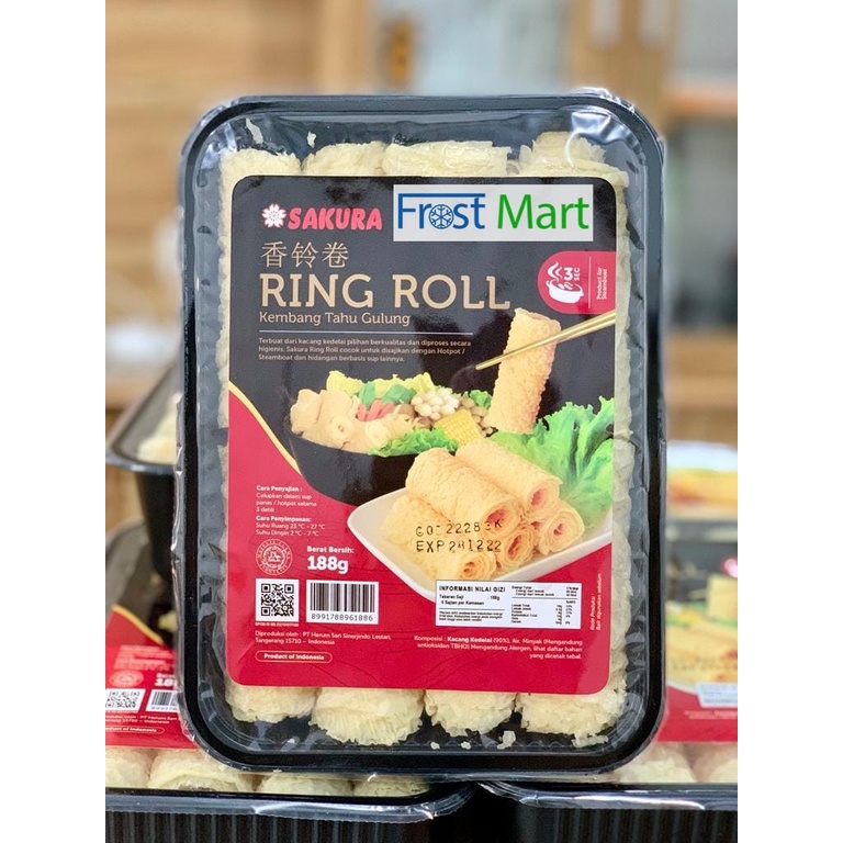 Jual Sakura Ring Roll Steamboat Kembang Tahu Gulung 188Gr | Shopee ...