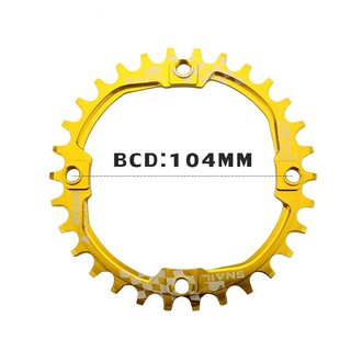 Jual IMPORT SNAIL 104BCD Cycling Round 7075-T6 MTB Bike Chainwheel 30T Chainring Narrow Wide ...