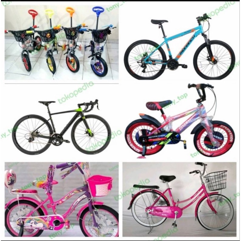 Jual Sepeda Lipat Listrik Bmx Mini Gunung Mtb Balap Roda 3 Mobil Motor ...