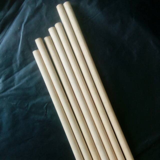 Jual Stick Kayu Dowel (Bulat) Diameter 9mm (0,9cm Panjang 70cm ...