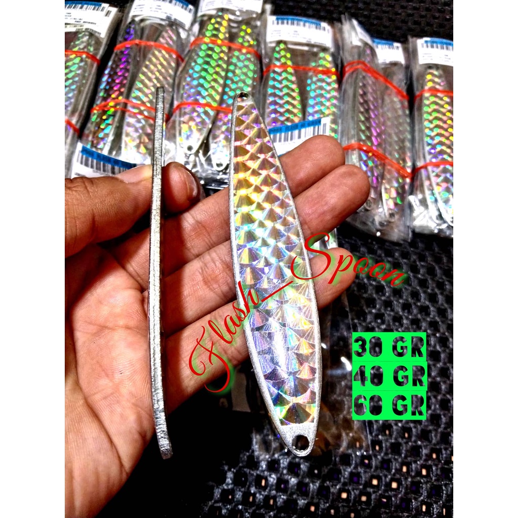 Jual Lure SPOON HELIX 3D FLASH SPOON SISIK IKAN | Shopee Indonesia