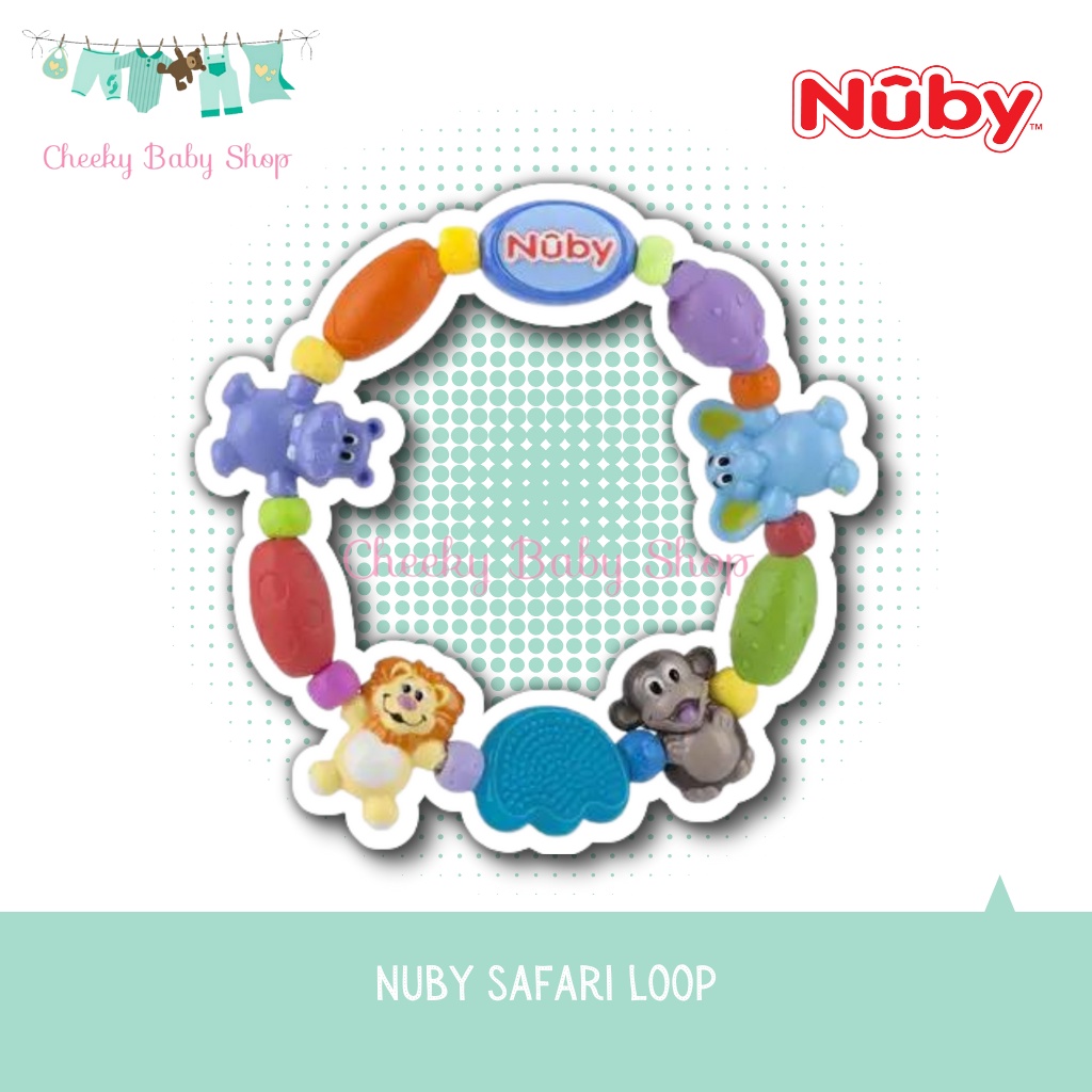 Jual NUBY Safari Loop Teether / Gigitan Bayi | Shopee Indonesia