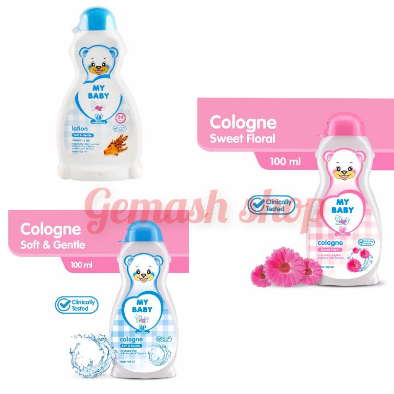 Jual MY BABY Lotion - 100ml / MY BABY Cologne Soft & Gentle/sweet ...