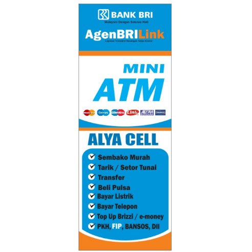 Jual Banner Mini ATM Brilink uk. 160 x 60 cm | Shopee Indonesia