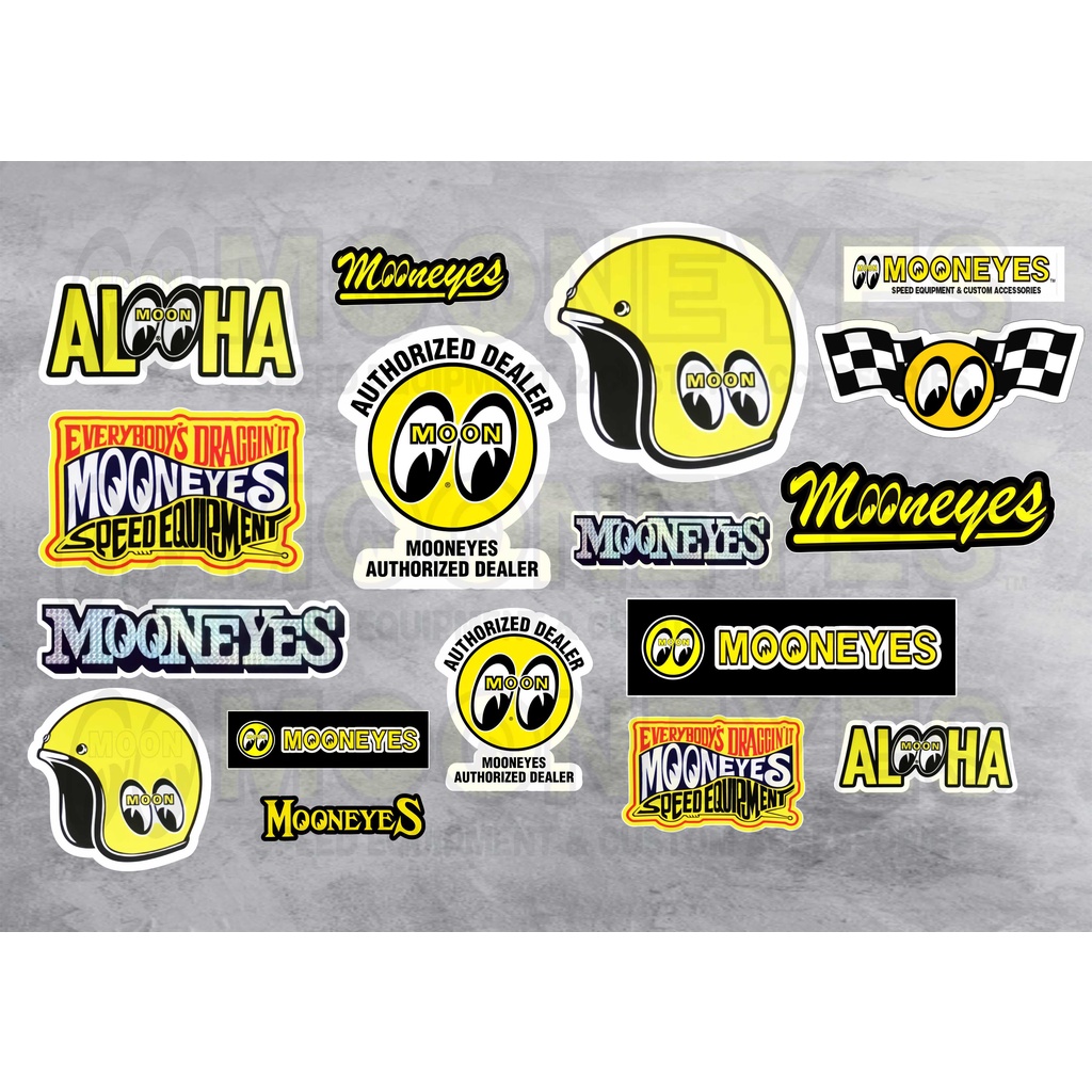 Jual STIKER MOONEYES-STICKER-STIKER MOTOR-STIKER HELM-PACKAGE-MOONEYES ...