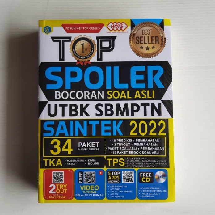 Jual ORIGINAL TOP SPOILER BOCORAN SOAL ASLI UTBK SBMPTN SAINTEK 2022 34 PAKET AGROMEDIA | Shopee ...