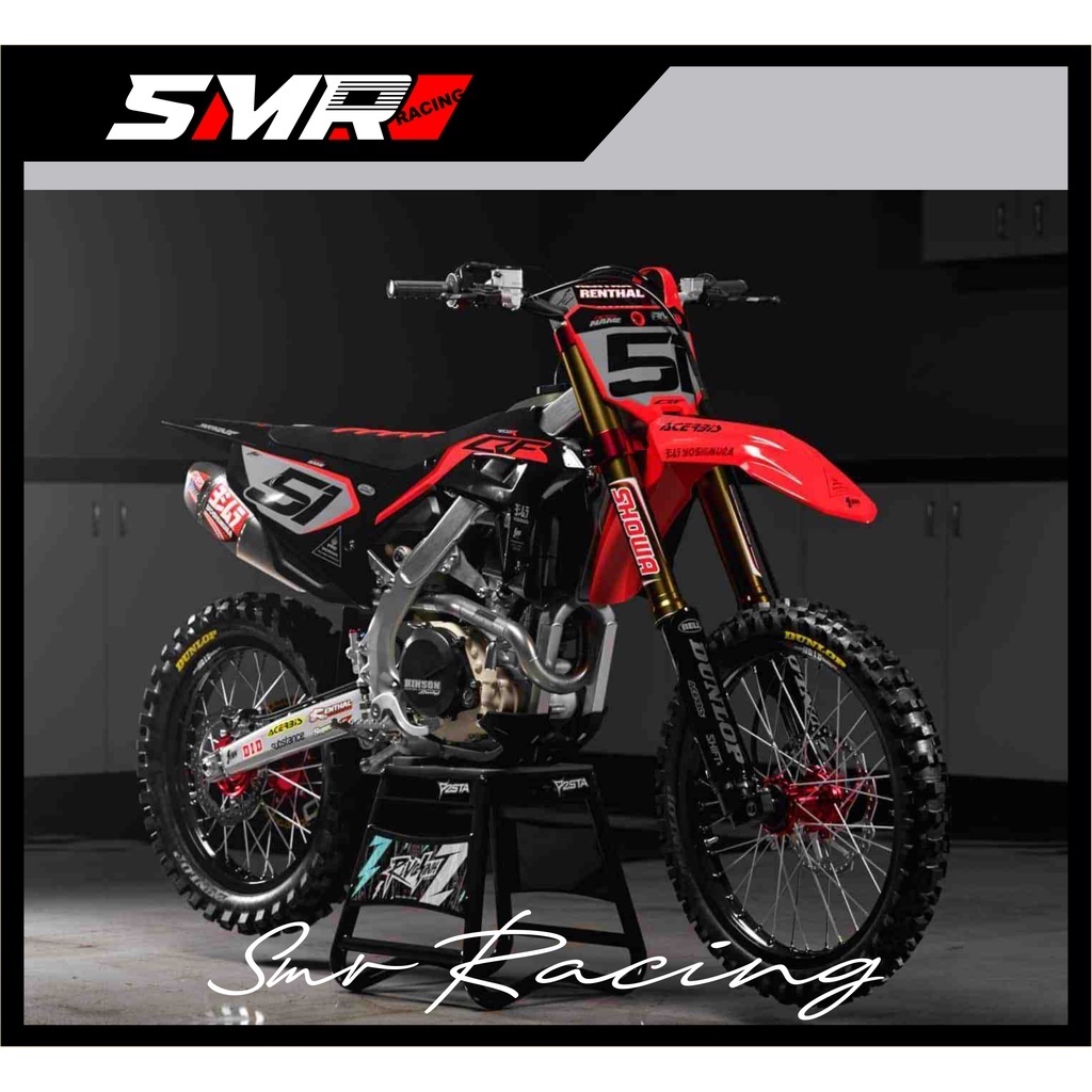 Jual DECAL STICKER HONDA CRF 150 250 450 DECAL CRF SUPER GLOSSY PREMIUM ...