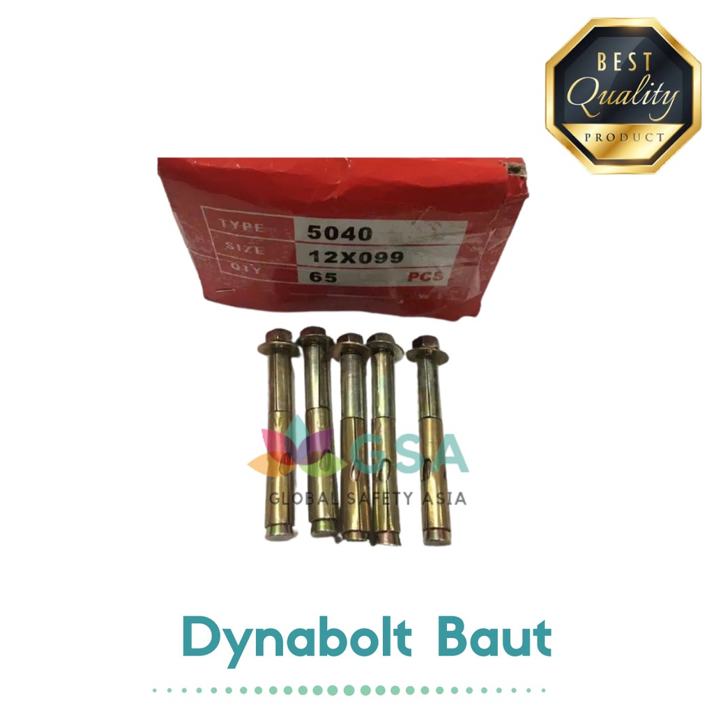 Jual Dynabolt Baut 10 mm x 90 mm Dinabor Tanam Jangkar Dyna Bolt ...