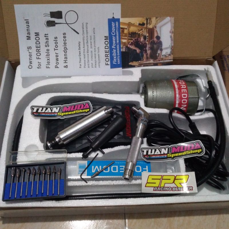 Jual bor tuner porting foredom 105 spr dan mata tuner 3mm | Shopee ...