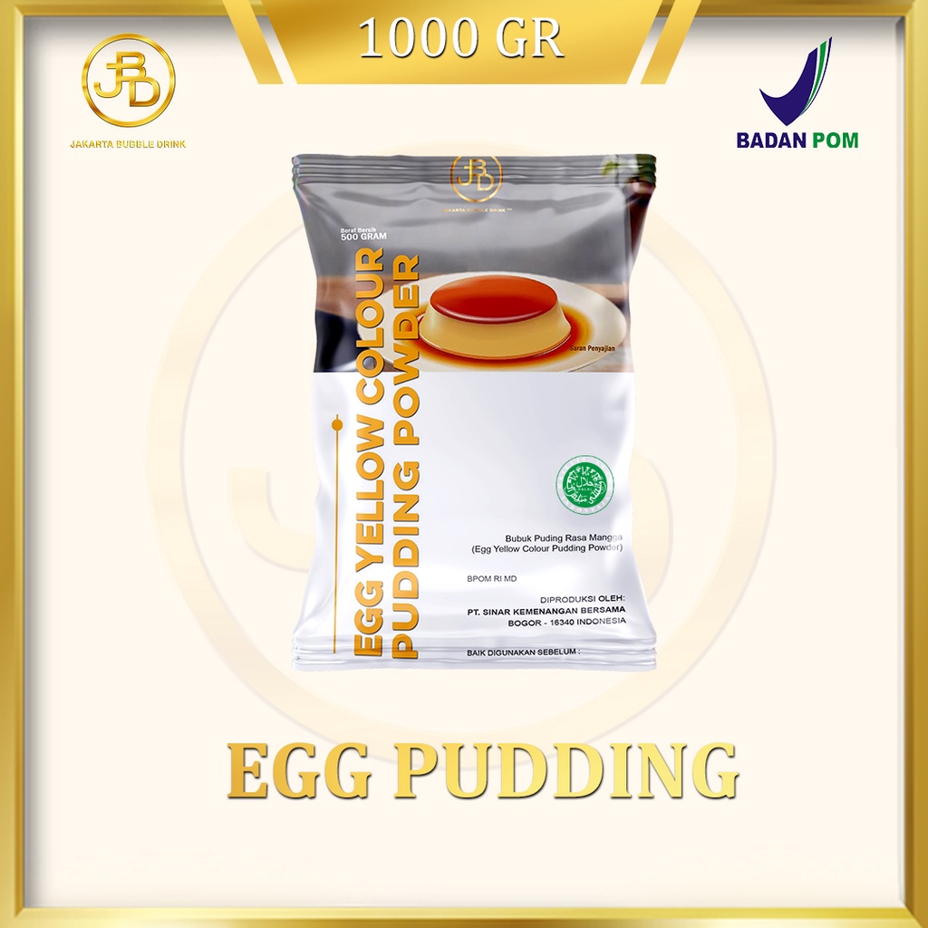 Jual Egg Pudding Powder 1kg | Topping Minuman | Jakarta Bubble Drink ...