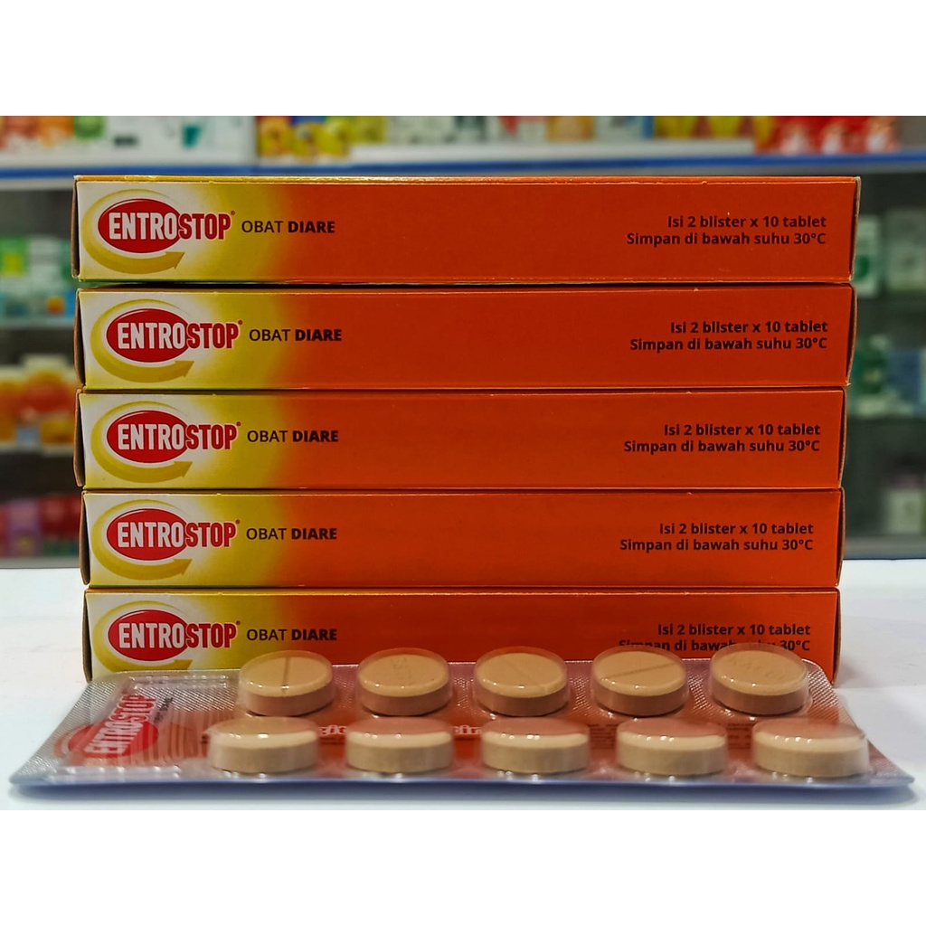 Jual Entrostop 𝟏 𝐒𝐓𝐑𝐈𝐏 𝐈𝐒𝐈 𝟏𝟎 𝐓𝐀𝐁𝐋𝐄𝐓 - Mengatasi Sakit Perut dan Diare ...