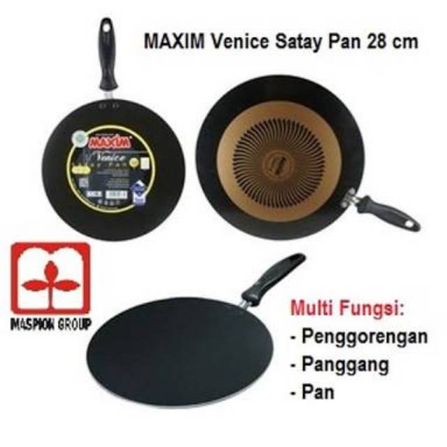 Jual Panggangan MAXIM Venice Satay Pan (28cm) | Shopee Indonesia