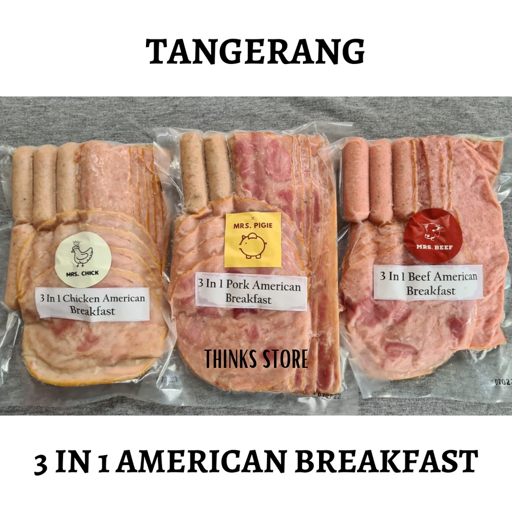 Jual BACON - HAM - SOSIS - PAKET AMERICAN BREAKFAST BALI - 3 IN 1 ...