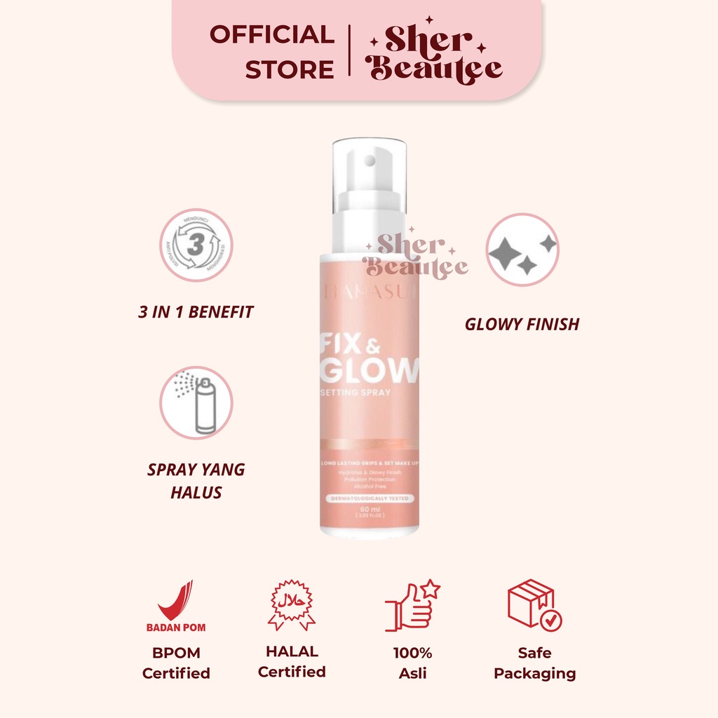 Jual Hanasui Fix & Glow Setting Spray 60ml | Shopee Indonesia