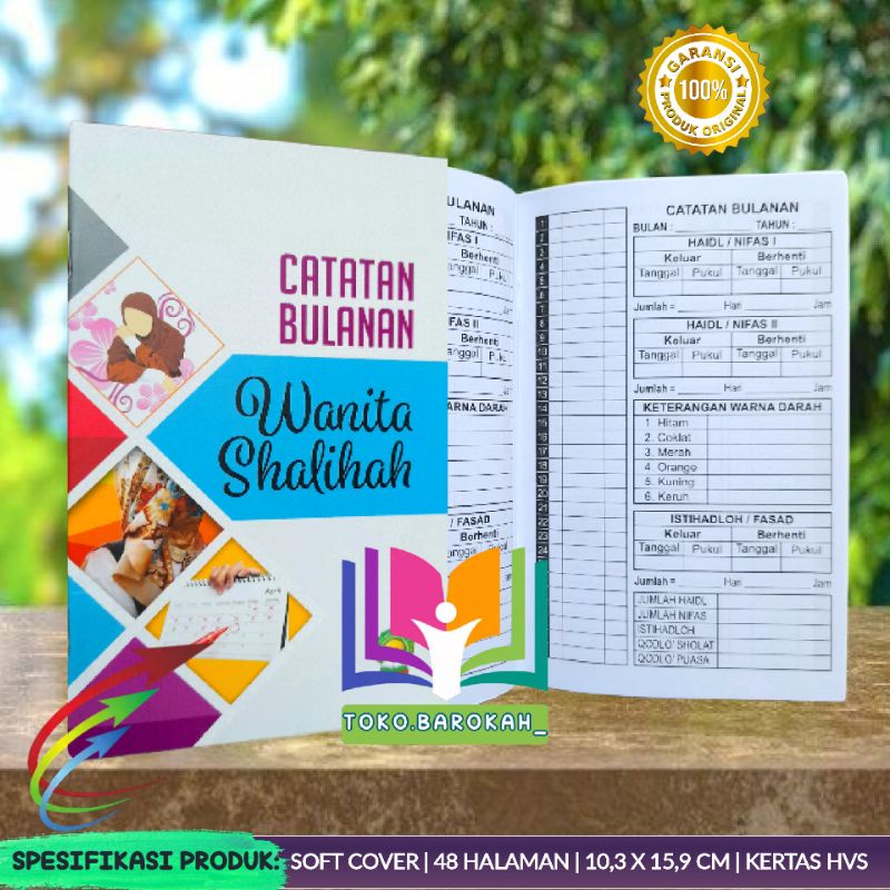 Jual Buku Catatan Bulanan Wanita Shalihah Untuk Menghitung Masa Haid ... Jual Buku Catatan Bulanan Wanita Shalihah Untuk Menghitung Masa Haid ...
