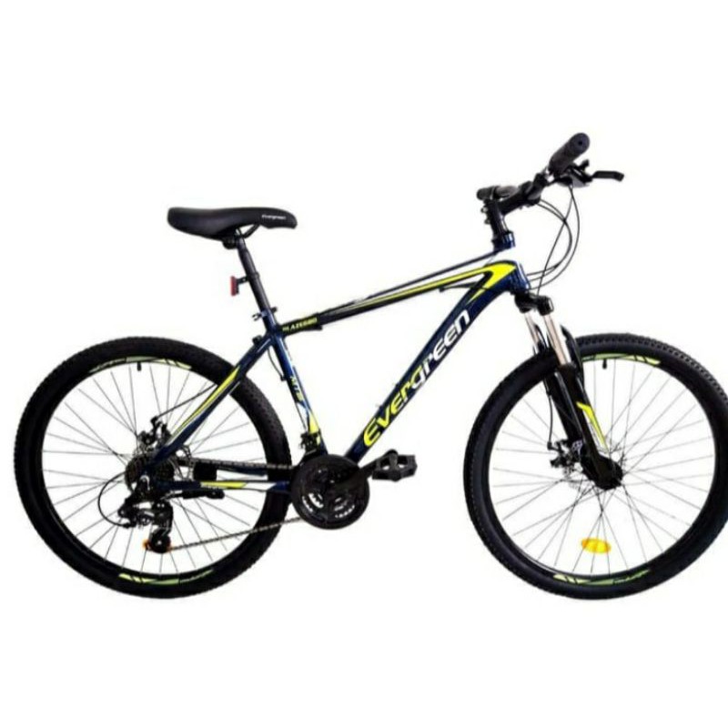 Jual SEPEDA GUNUNG MTB EVERGREEN 26INCH BLUE YELLOW | Shopee Indonesia