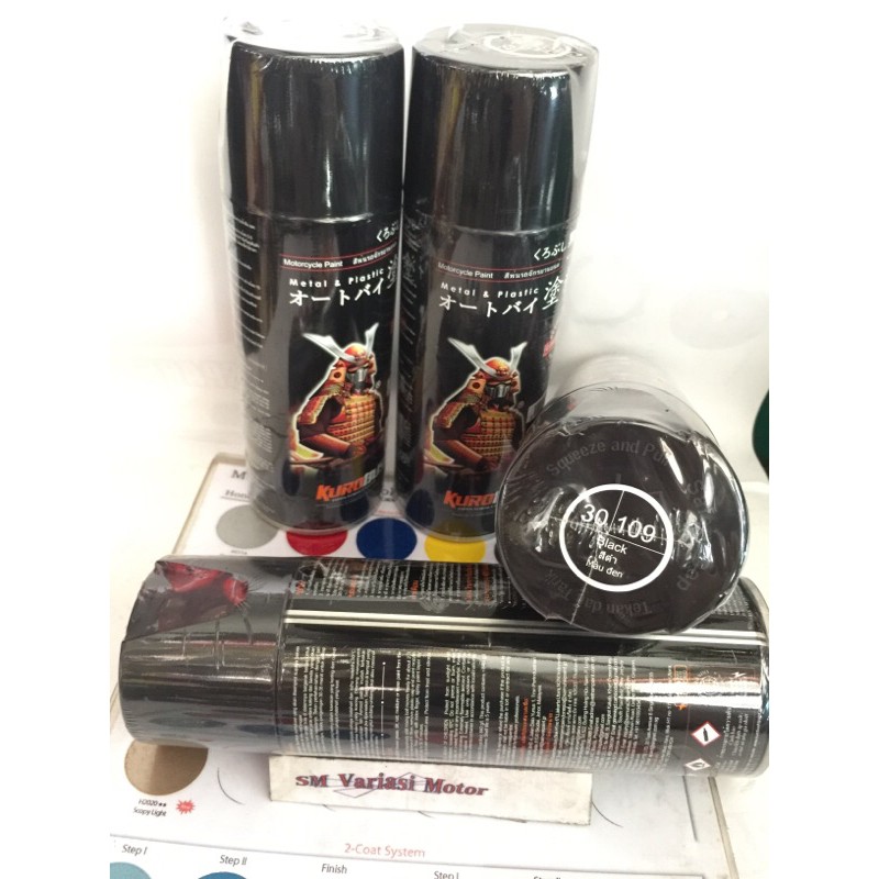 Jual Pilok Samurai Black 109 400ml - Pilox samurai Hitam Cat Semprot ...